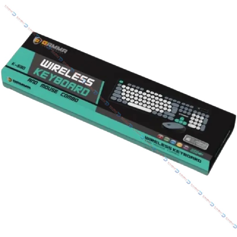 Gamma K-530 Wireless Keyboard + Mouse Combo English & Arabic – El Dabbah
