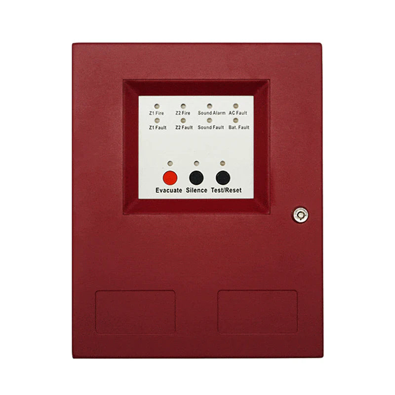 HST HP101-2 Conventional Fire Alarm 2 Zone Control Panel – El Dabbah